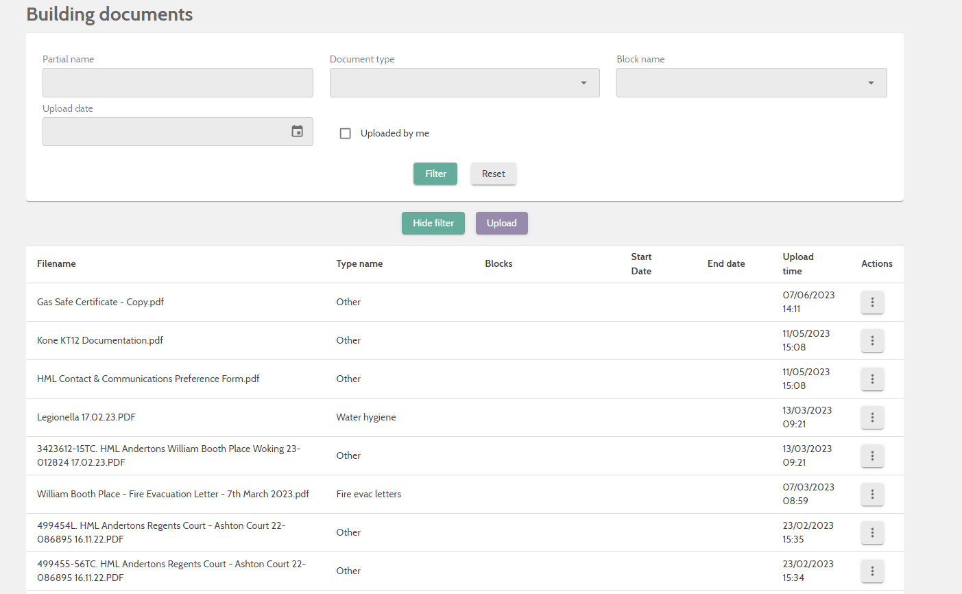 Building Document Library – Dwellant Help Centre