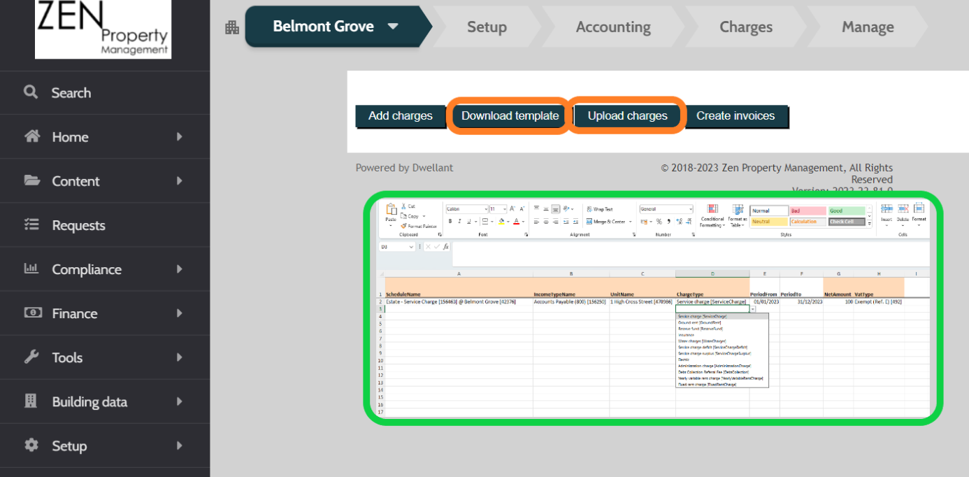 Creating service charge demands – Dwellant Help Centre