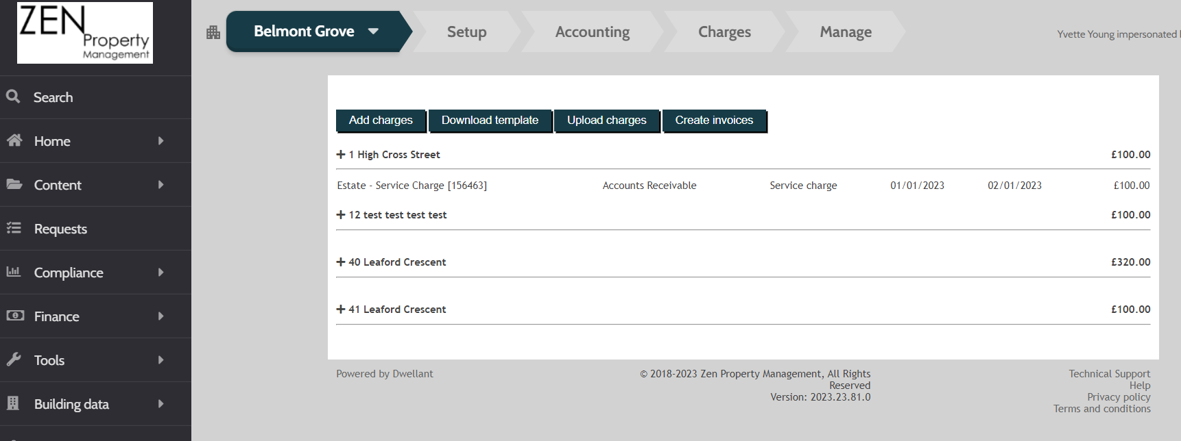 Creating service charge demands – Dwellant Help Centre
