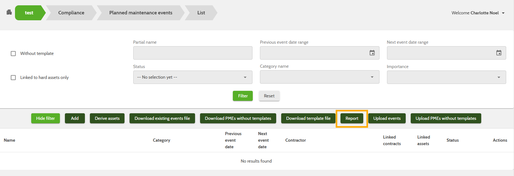 Repeated Event Reports – Dwellant Help Centre