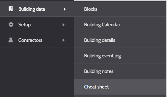 Cheat Sheet – Dwellant Help Centre