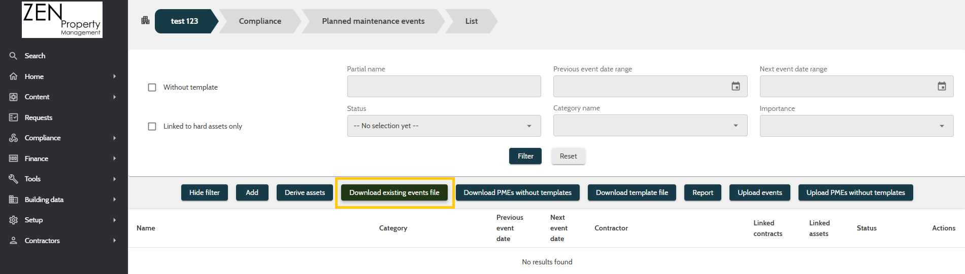 Adding a batch of Planned Maintenance Events – Dwellant Help Centre