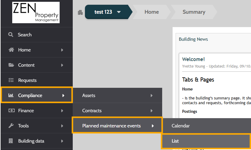 Adding a batch of Planned Maintenance Events – Dwellant Help Centre