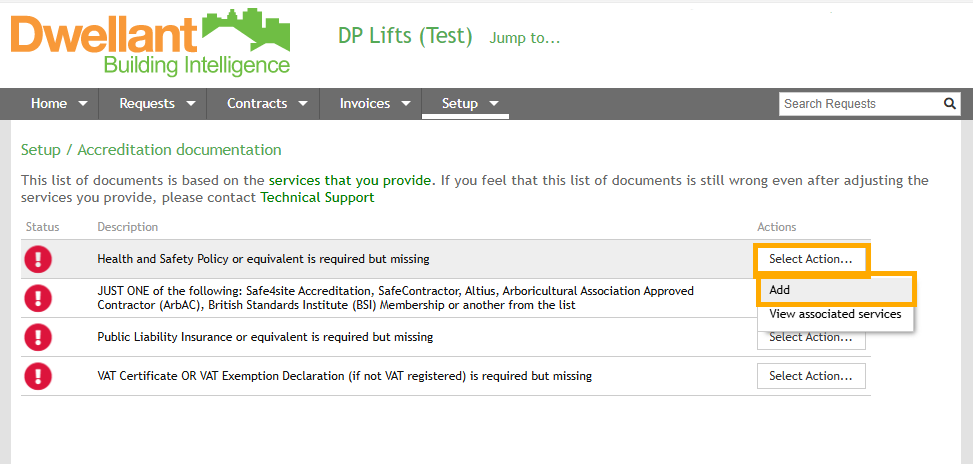 Accreditation documentation – Dwellant Help Centre