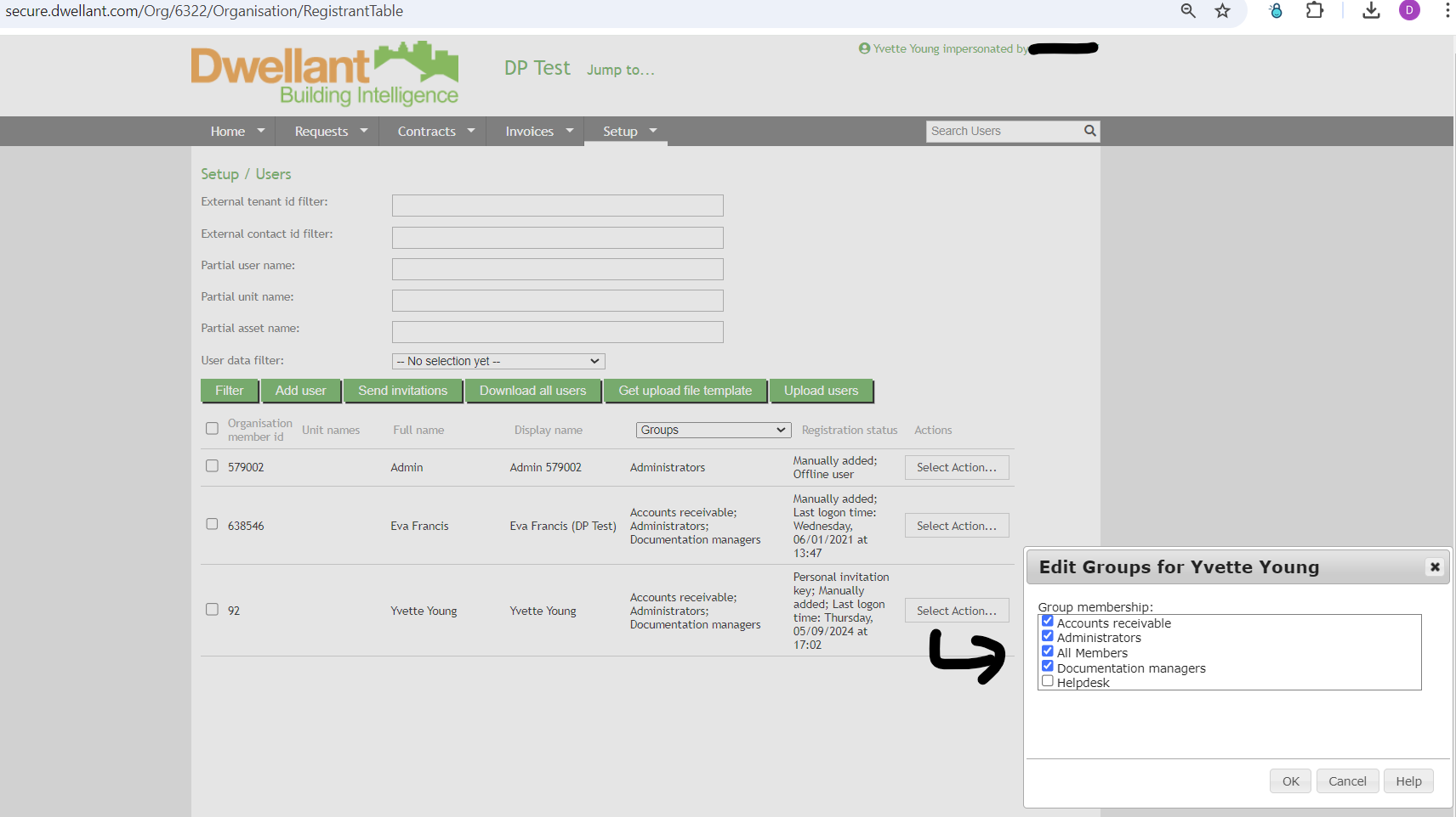 Create custom user groups as a Contractor – Dwellant Help Centre