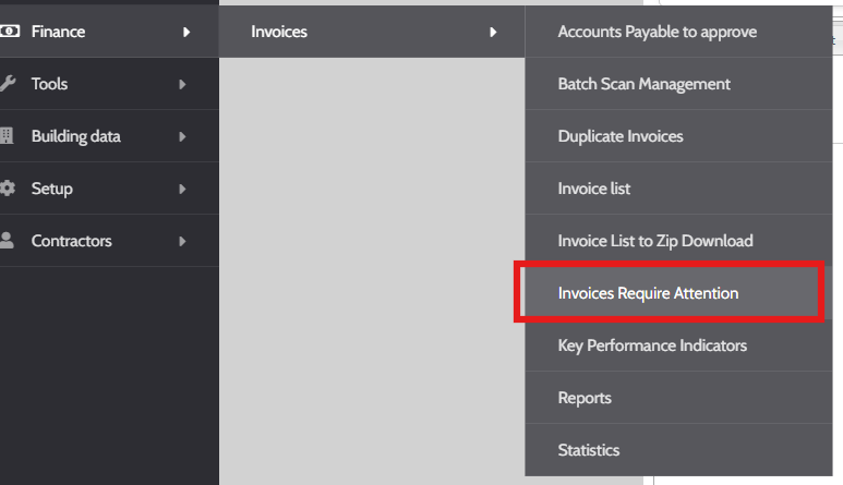Invoices in 'Require Attention' status – Dwellant Help Centre