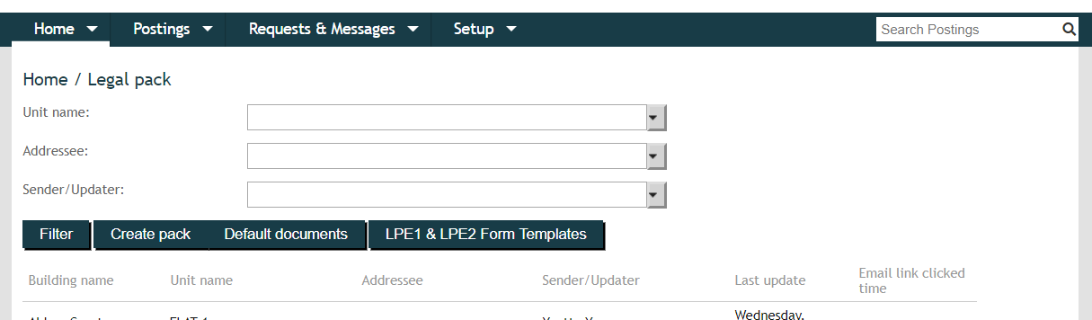 How to set up legal packs – Dwellant Help Centre