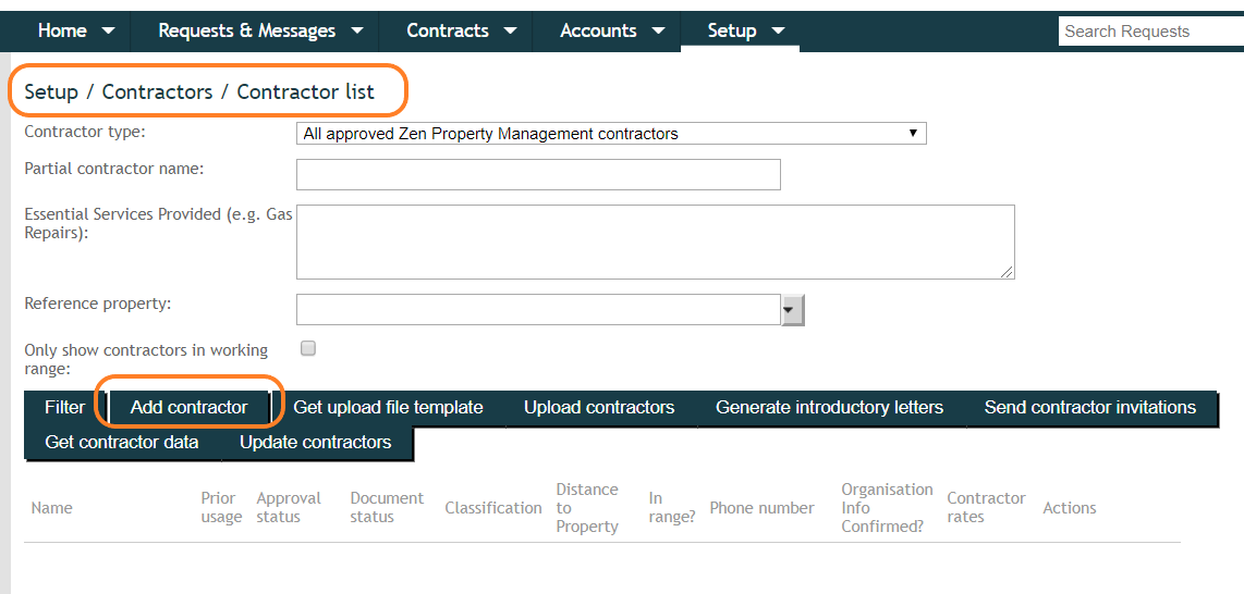 Setting up a contractor – Dwellant Help Centre